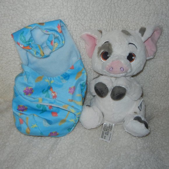 Disney | Toys | Disney Parks Babies Moana Pig Pua With Pouch Stuffed ...